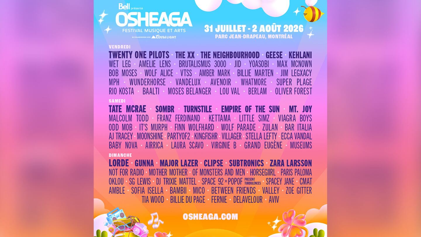 Osheaga 2026: la programmation dévoilée